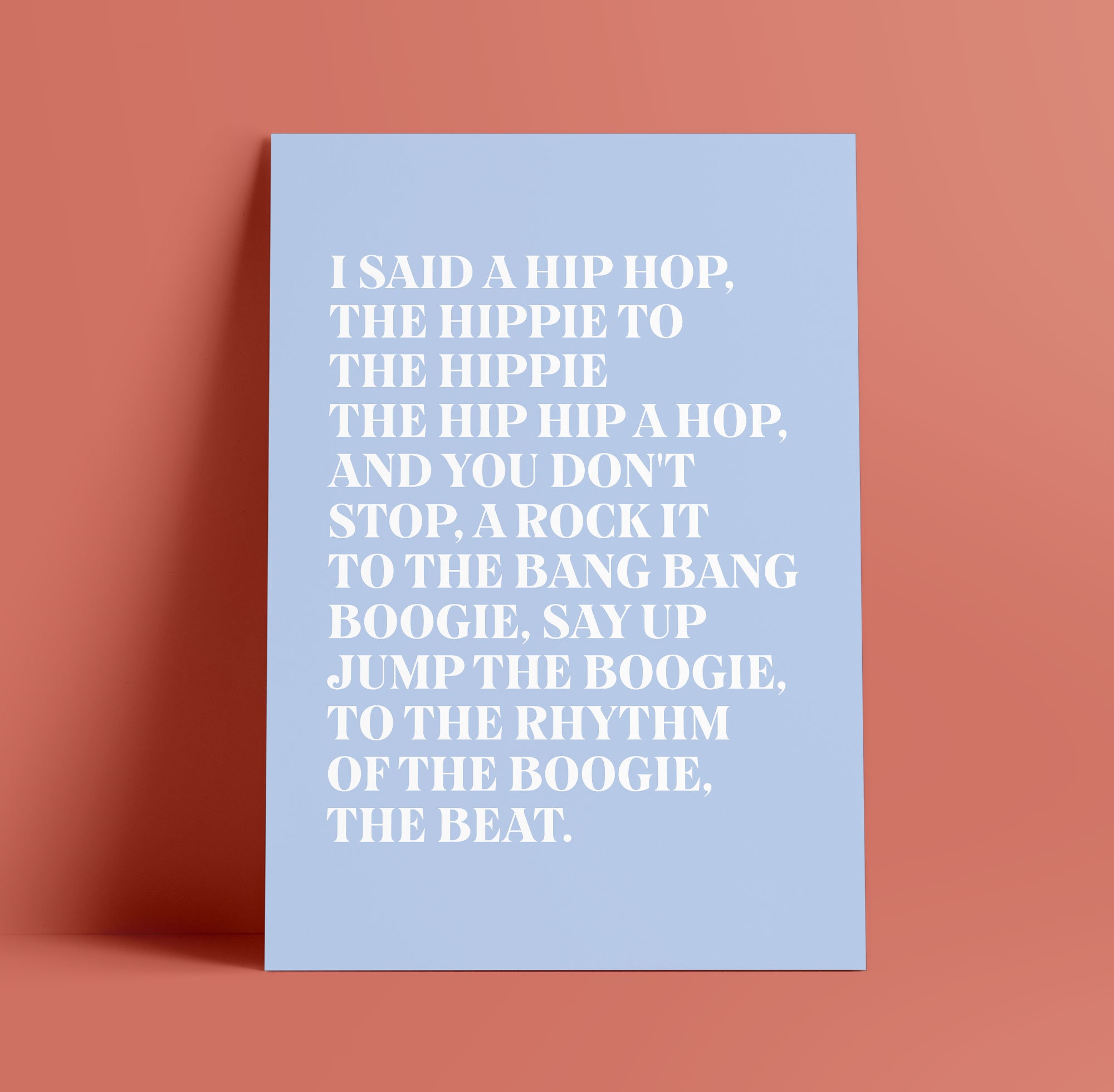 I Said A Hip Hop Rappers Delight Print the Hippie to the - Etsy