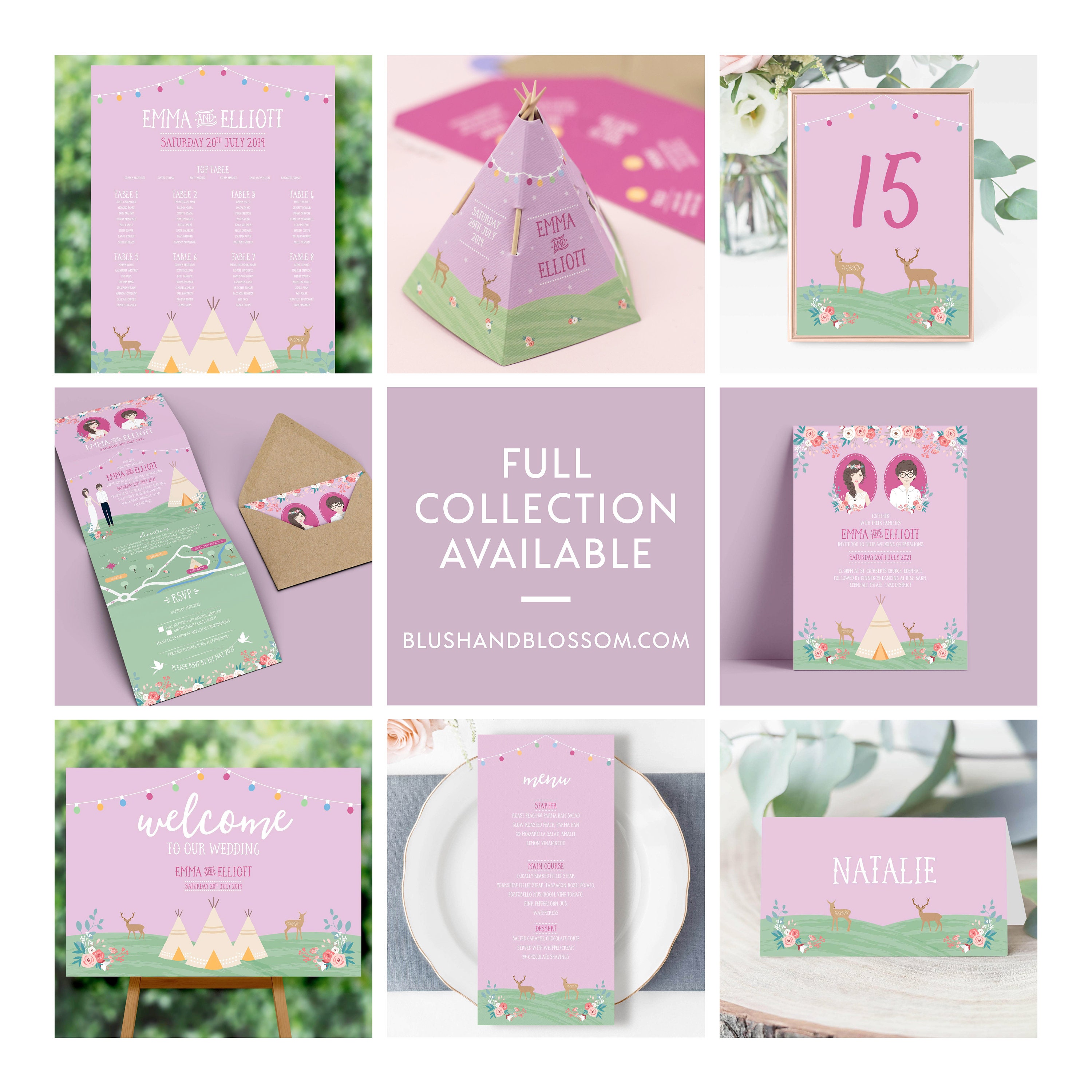 Tipi Wedding Invitation 3D Tipi Festival Wedding Invitation - Etsy