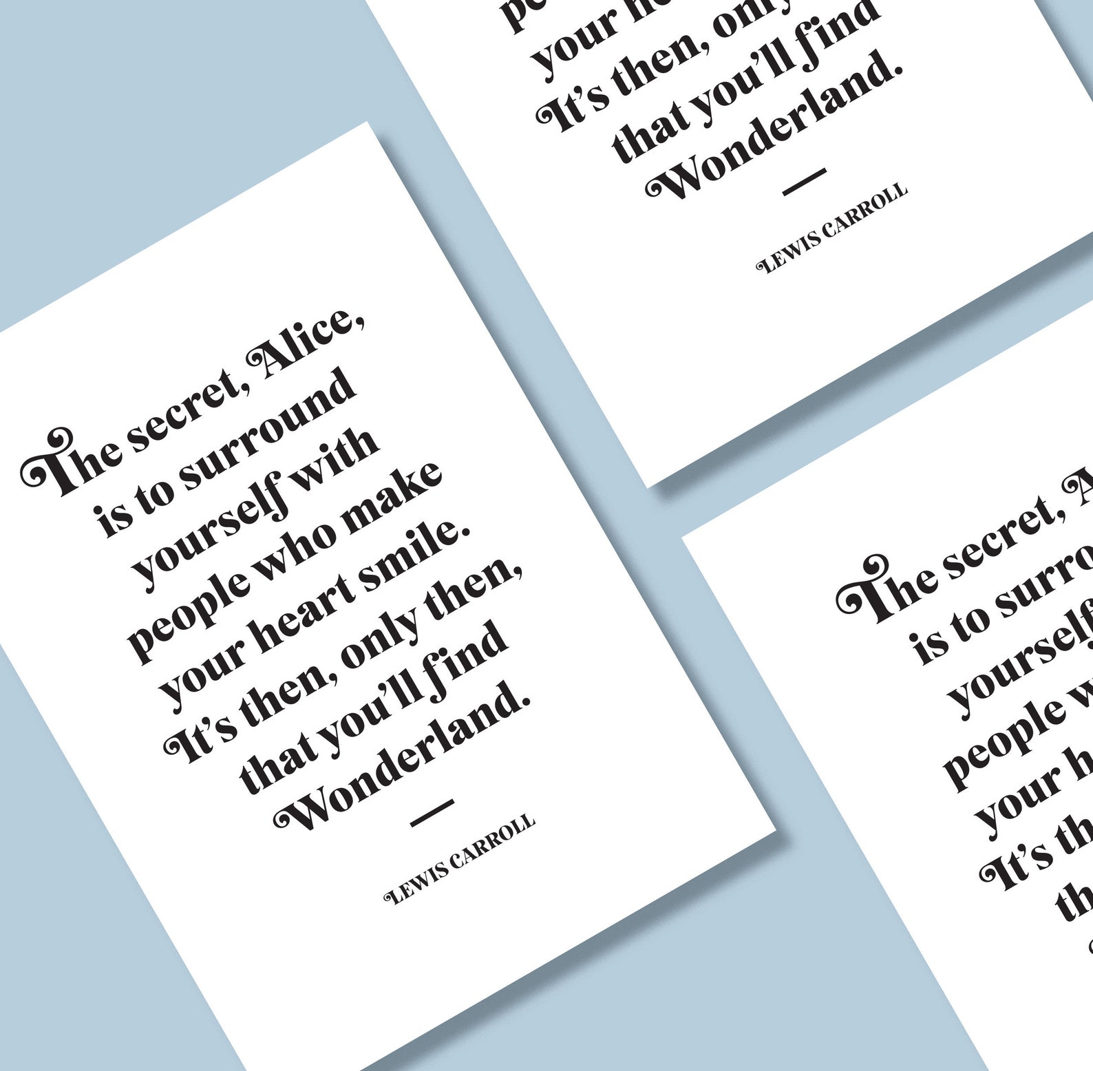 Alice in Wonderland Print Lewis Carroll Print Quote the - Etsy