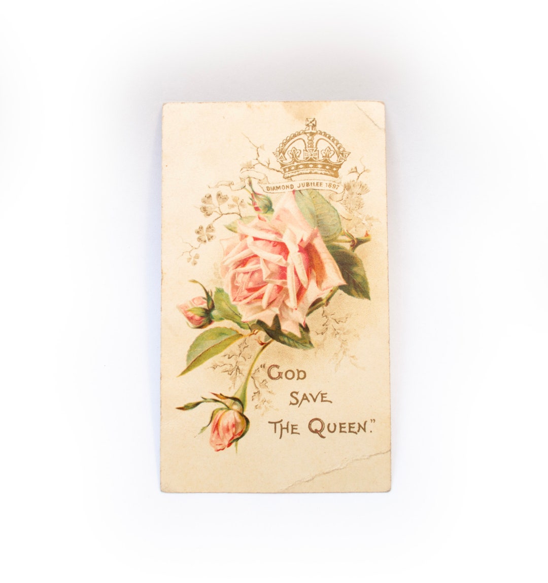 Antique Victorian Card Queen Victoria's Diamond Jubilee 1897 - Etsy UK