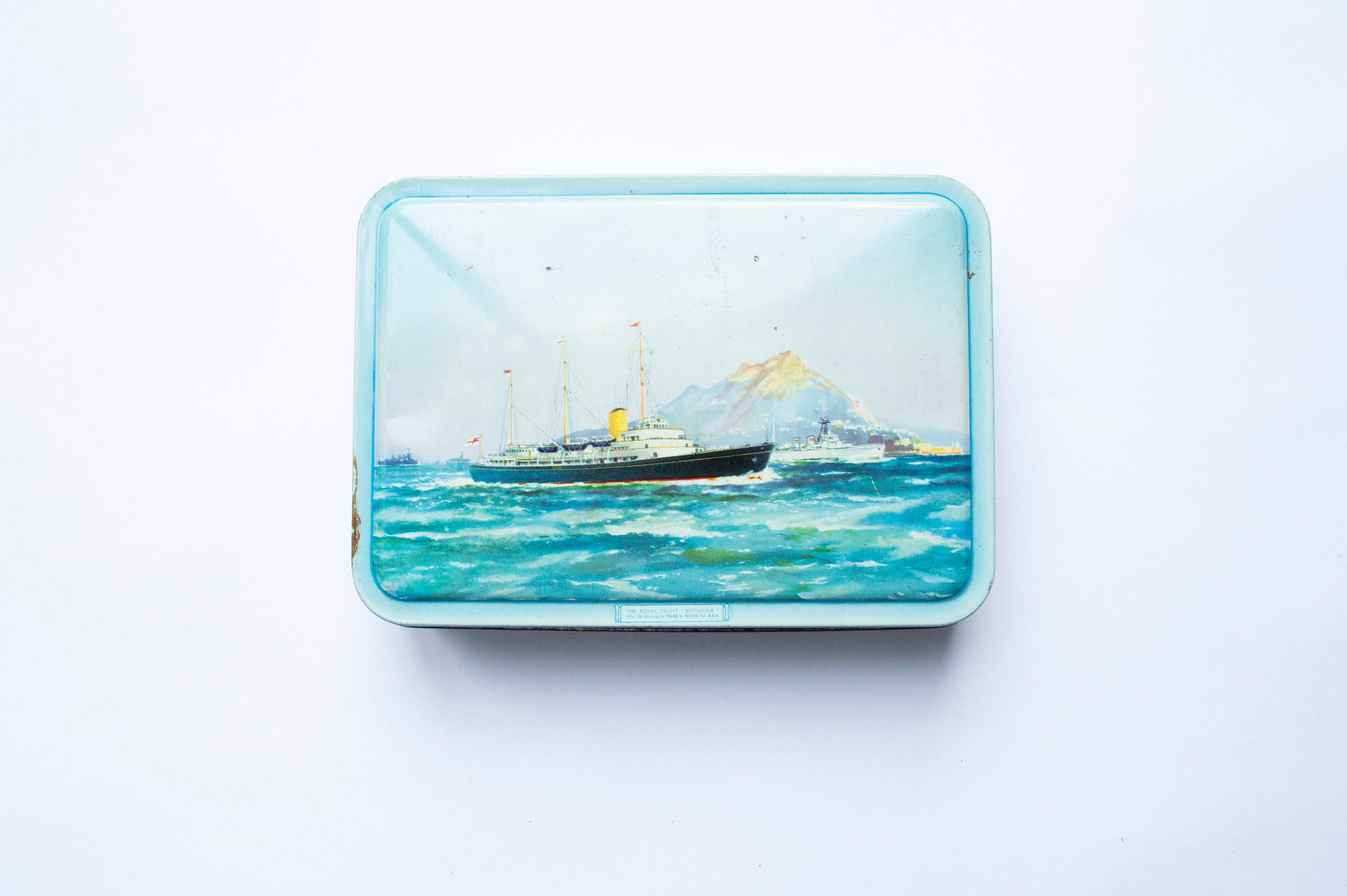 Vintage Royal Yacht Britannia Commemorative Tin C1953 - Etsy