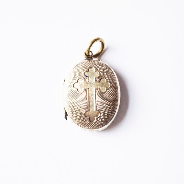Locket With Cross - Etsy