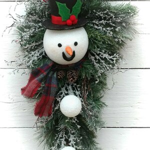 Snowman Wreath, Snowman Swag, Snowman, Winter Wreath, Winter Swag - Etsy
