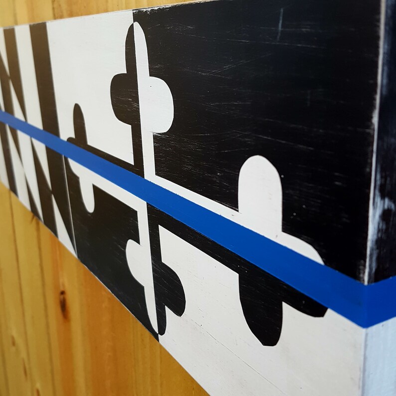 Thin Blue Line Maryland Flag Maryland State Flag Maryland | Etsy