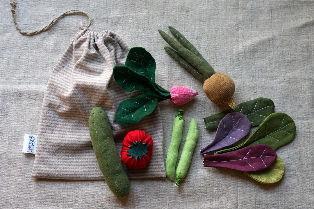 Play Food Set, Spring Vegetables - Etsy