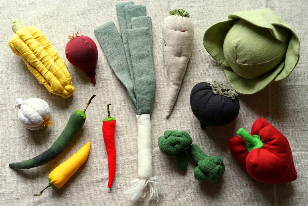 Play Food Set, Autumn Vegetables II - Etsy