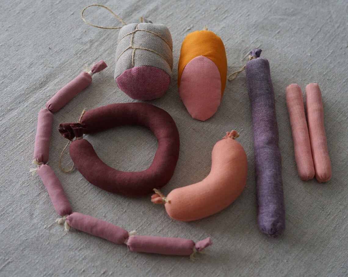 Play Food Set Sausages - Etsy