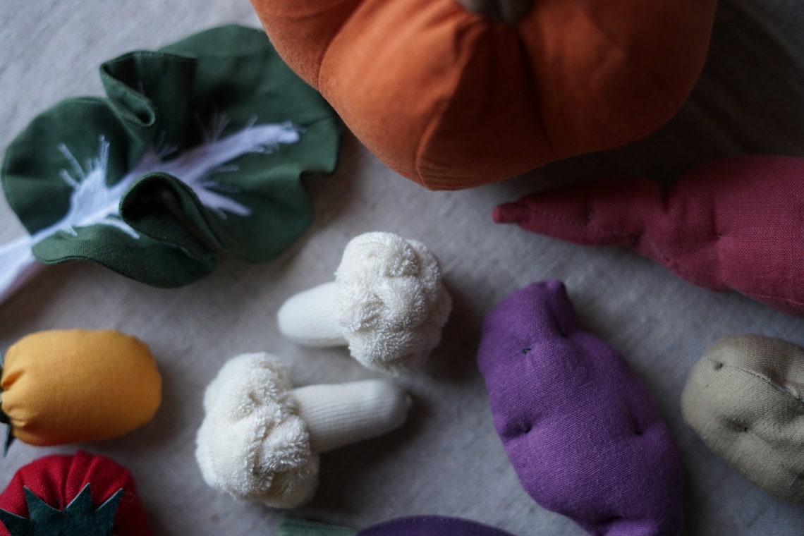 Play food set Autumn Vegetables | Etsy