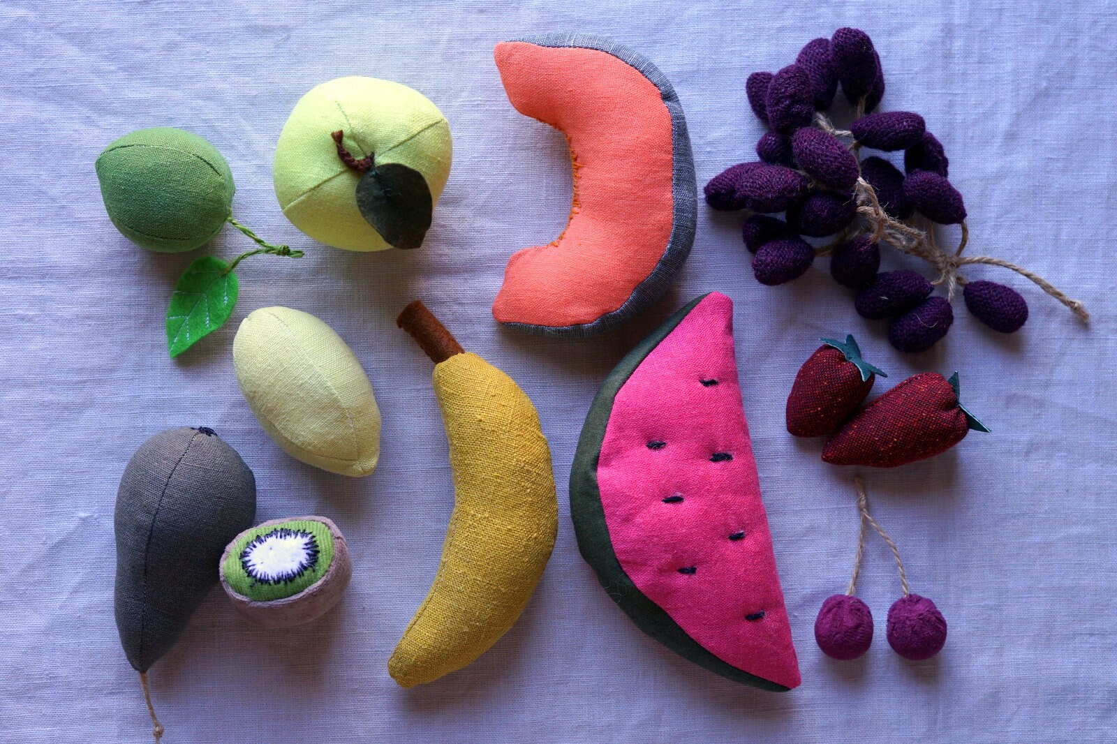 Play Food Set Fruits - Etsy