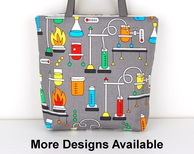 Chemistry Theme Science Fabric Gift Bag, Mad Science Party Favor ...