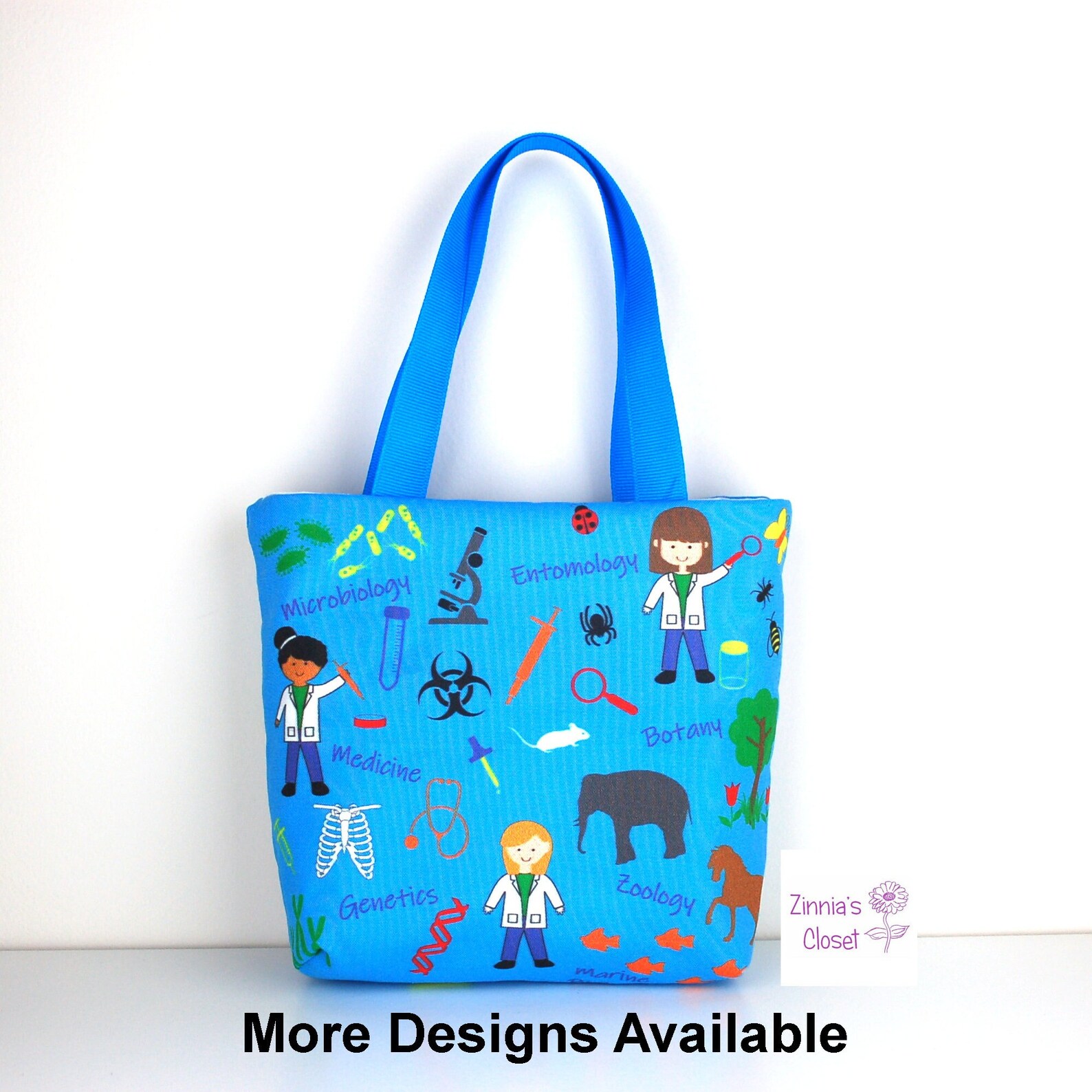 Science Fabric Gift Bag Biology Girl Scientists Custom - Etsy