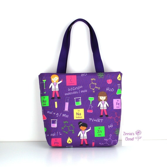 Science Fabric Gift Bag Chemistry Girl Scientists Custom | Etsy