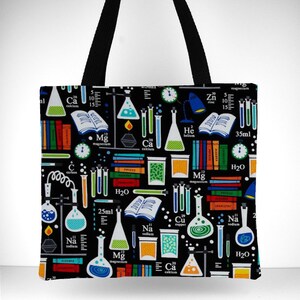 Chemistry Theme Science Fabric Gift Bag, Mad Science Party Favor ...