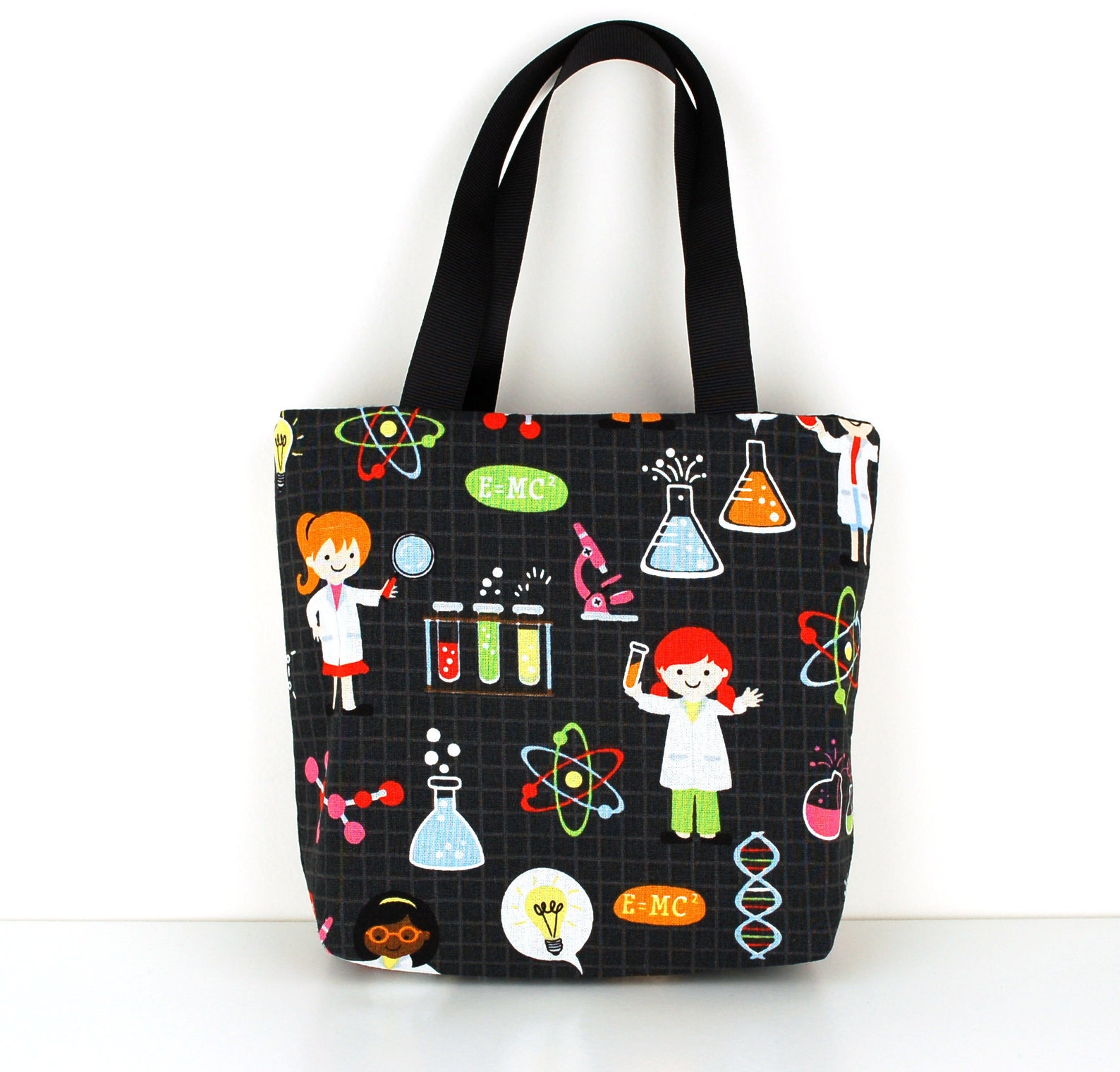 Science Fabric Gift Bag Chemistry Lab Girl Scientists - Etsy