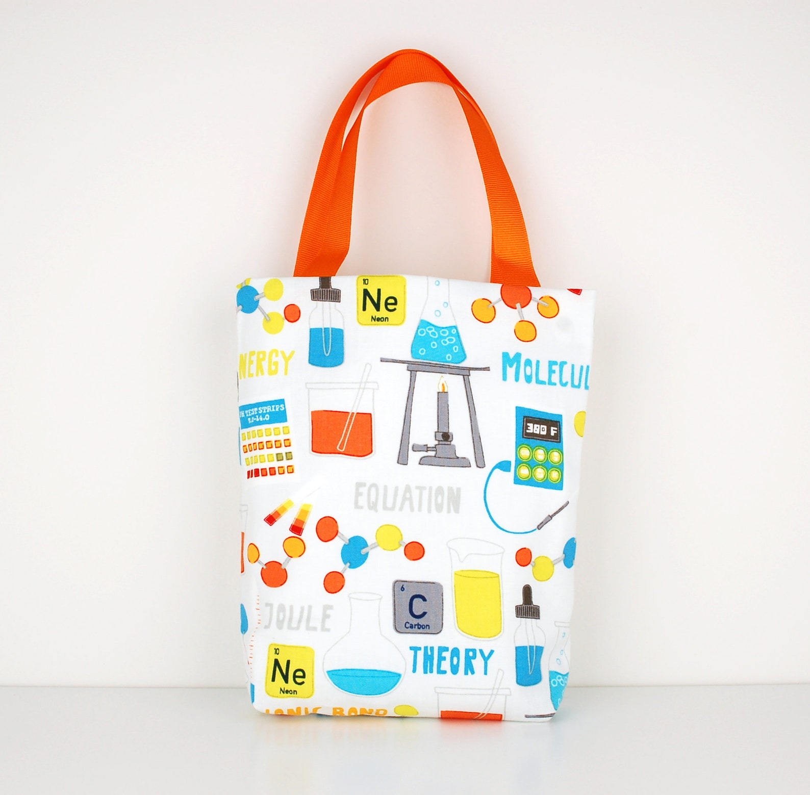 Science Fabric Gift Bag, Mad Science Party Favor, Choose From 5 ...