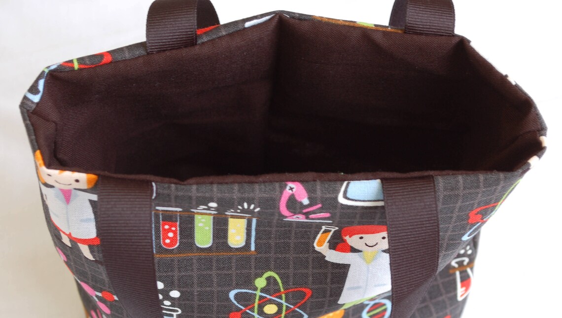 Science Fabric Gift Bag Chemistry Lab Girl Scientists - Etsy