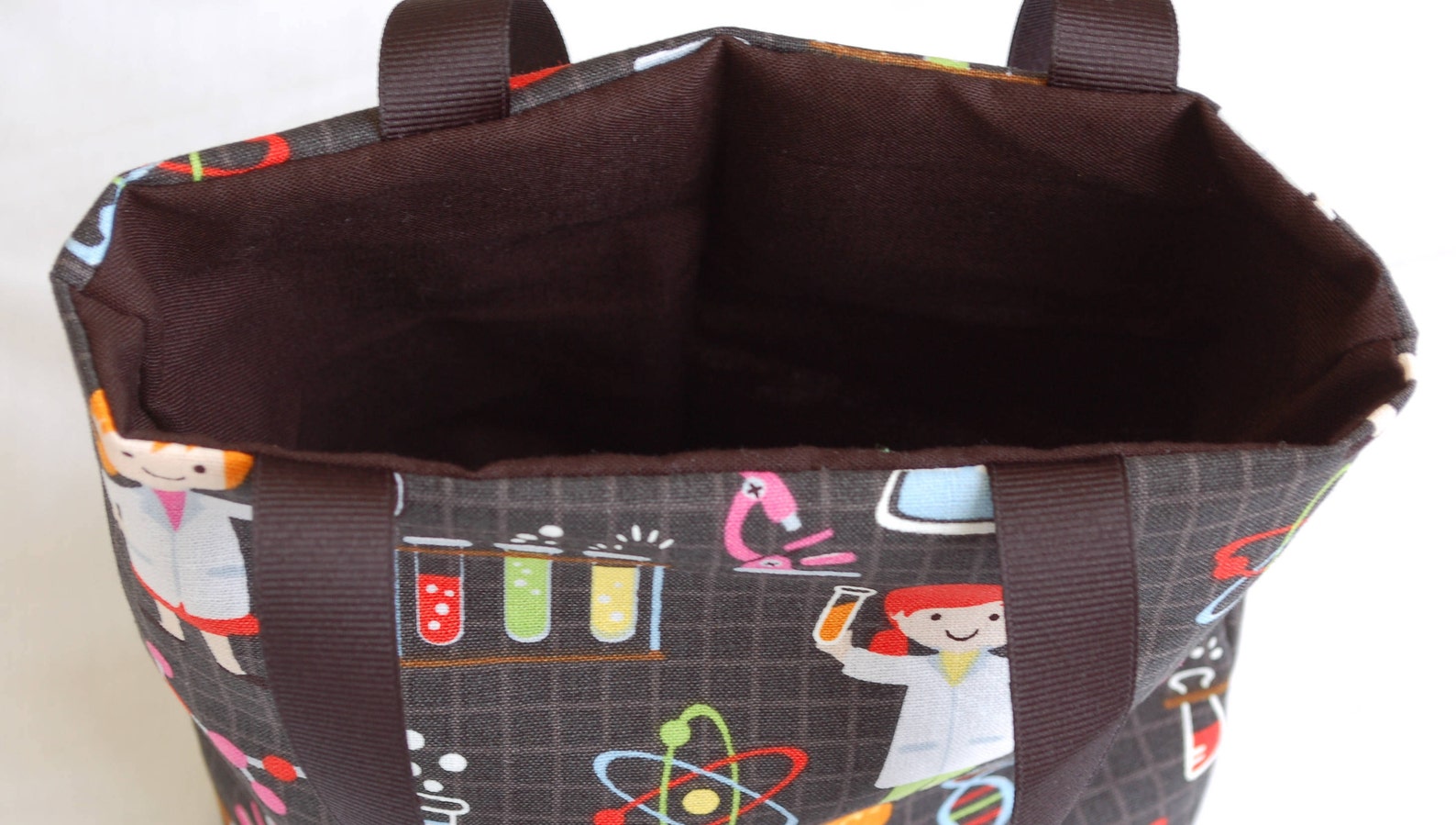 Science Fabric Gift Bag Chemistry Lab Girl Scientists - Etsy