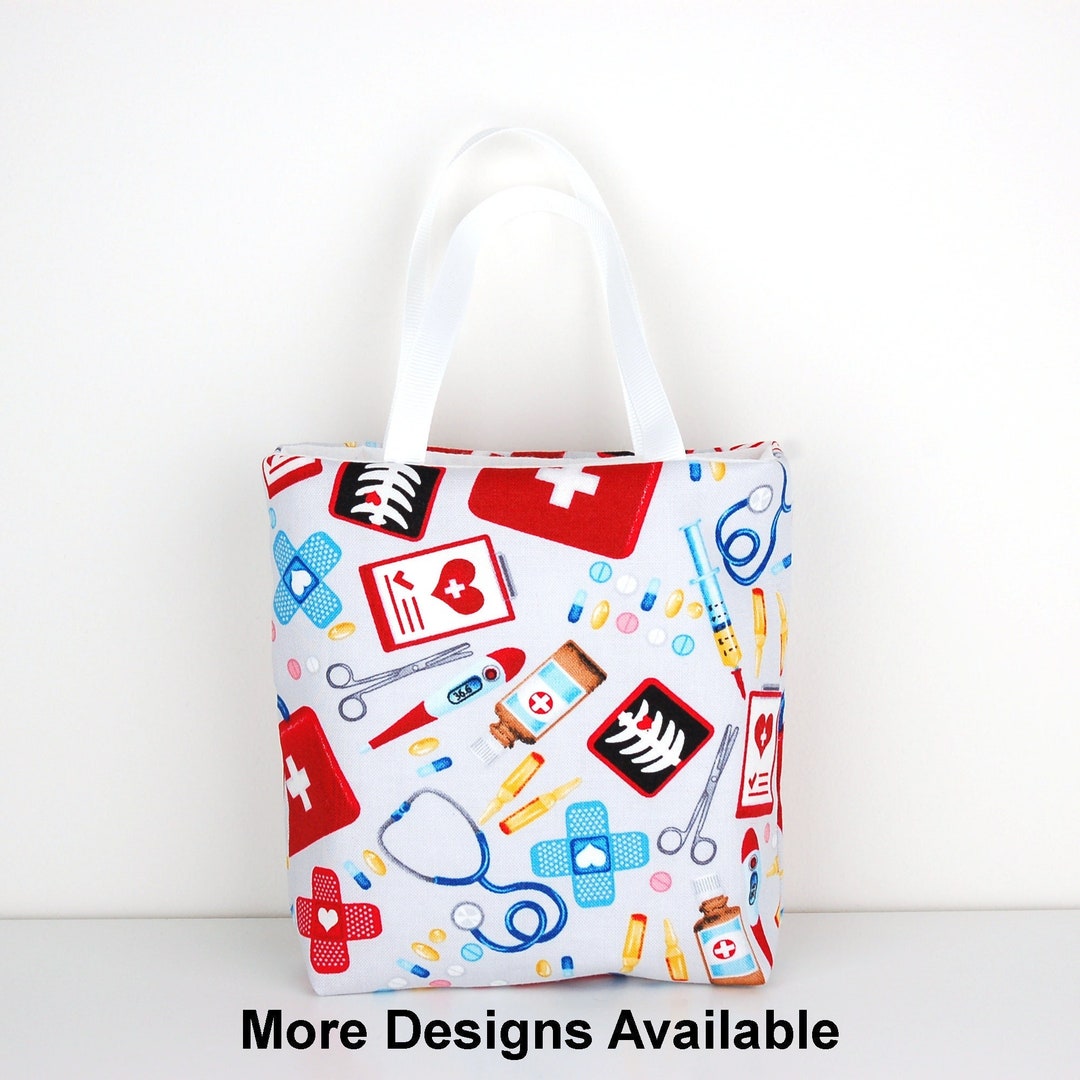 Medical Theme Science Fabric Gift Bag, Nurse Appreciation Gift, Choose ...