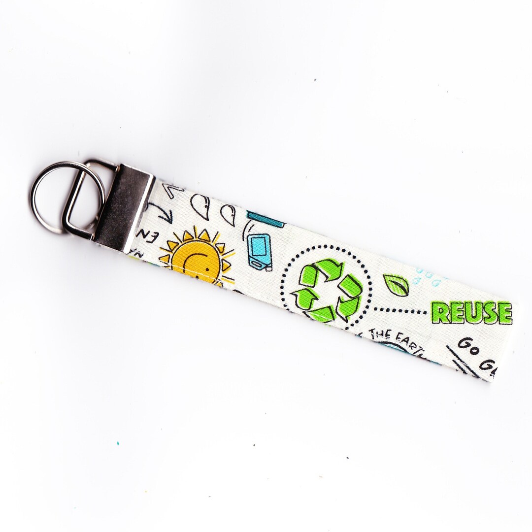 Environmental Science Fabric Key Fob, Keychain, Wristlet, Go Green ...