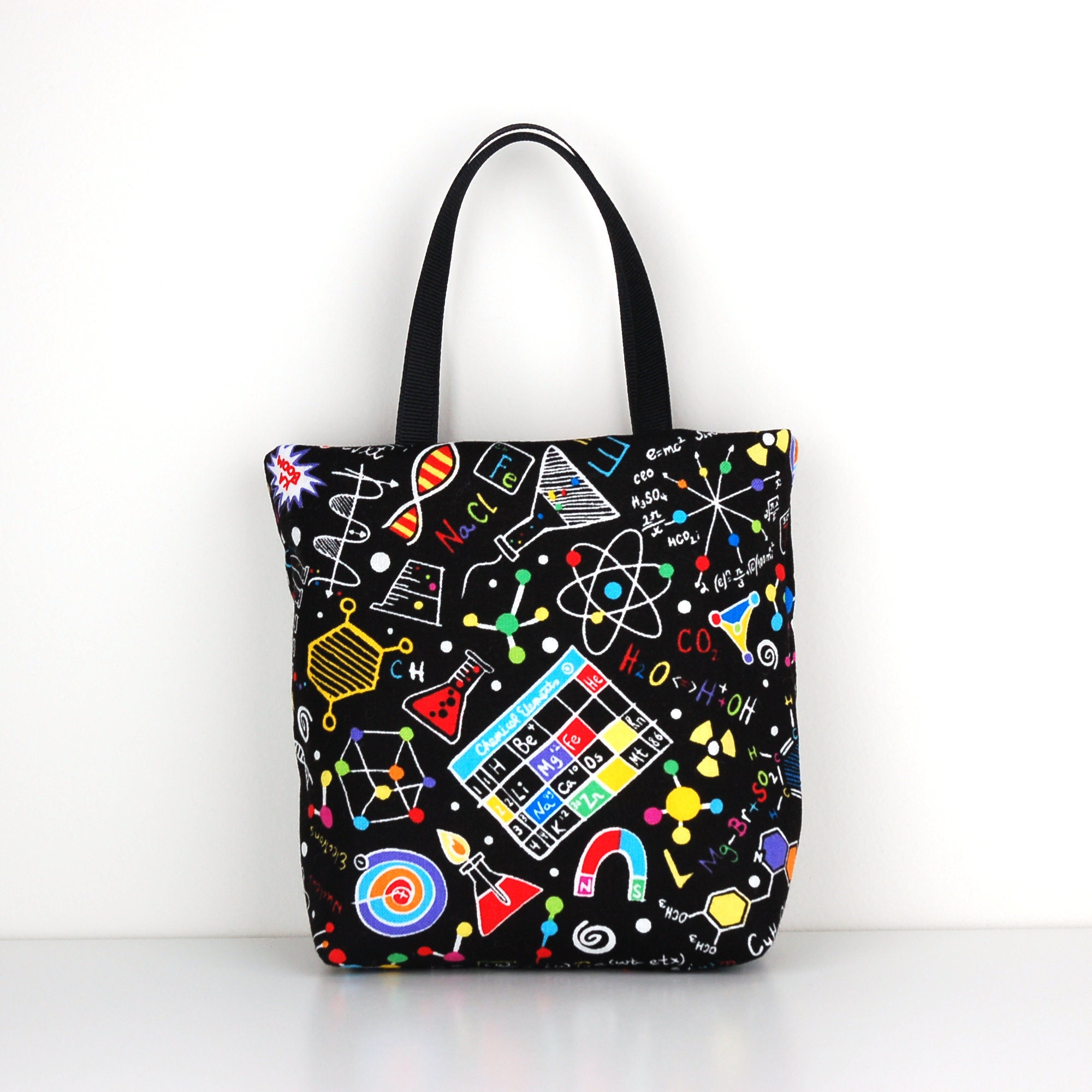 Chemistry Theme Science Fabric Gift Bag, Mad Science Party Favor ...