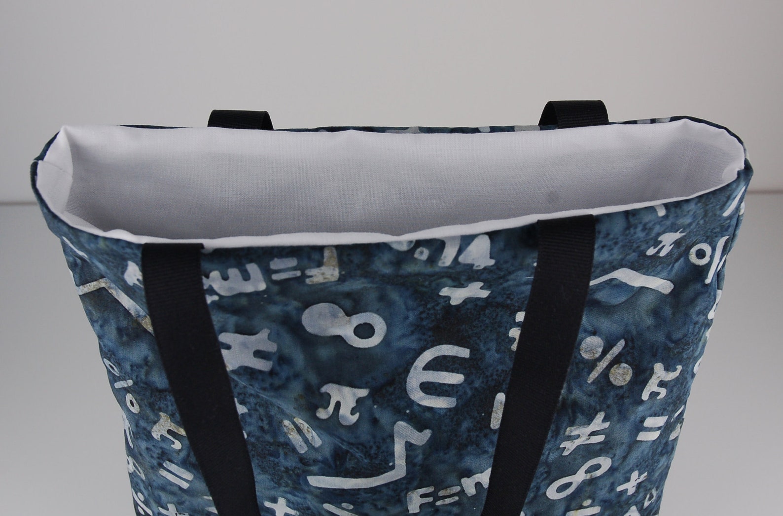 Math Fabric Gift Bag Math Symbols and Formulas | Etsy