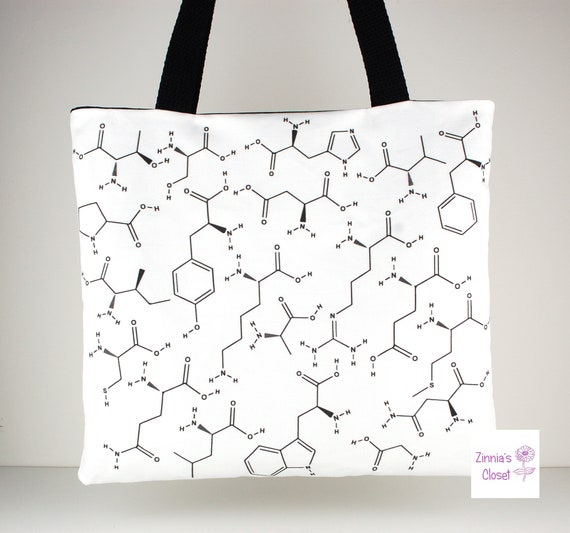 Science Canvas Tote Bag Biochemistry Tote Custom Fabric - Etsy