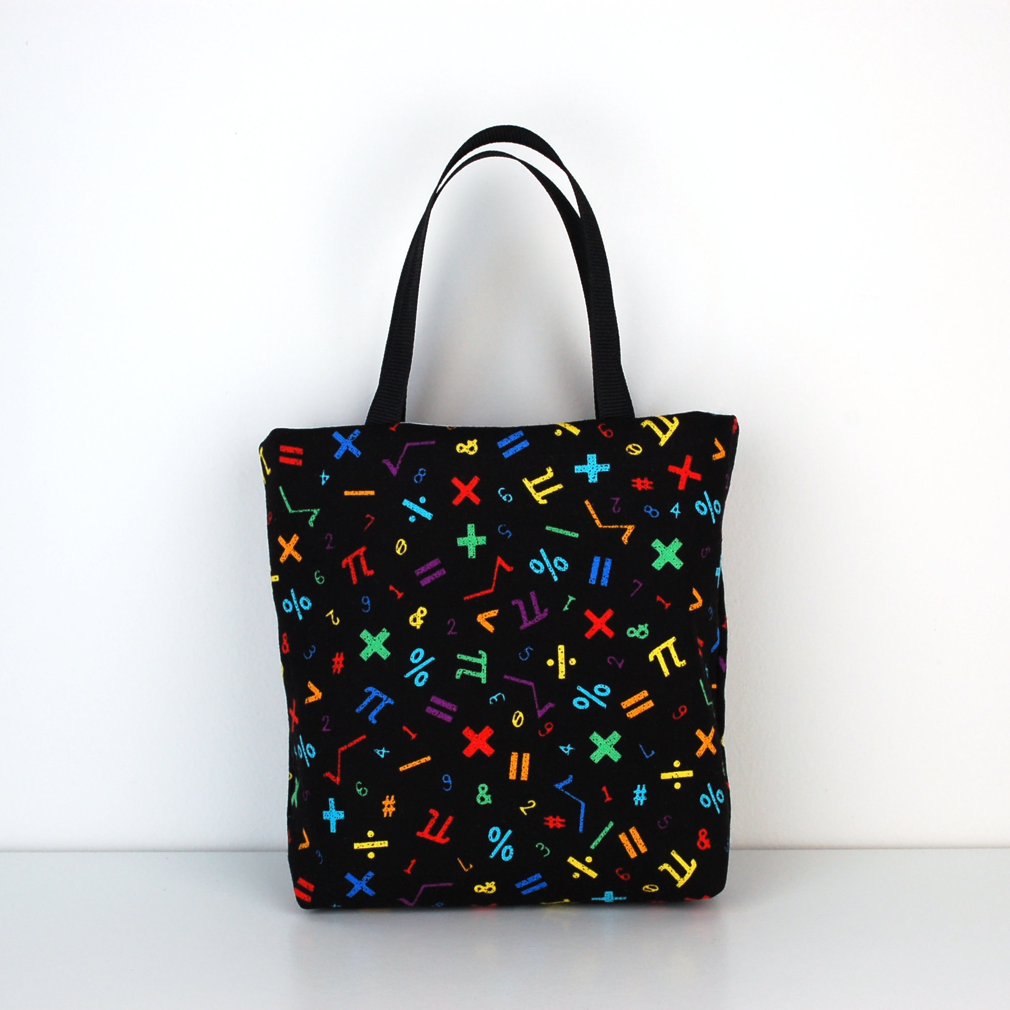 Math Theme Fabric Gift Bag, Math Goody Bag, Choose From 8 Different ...