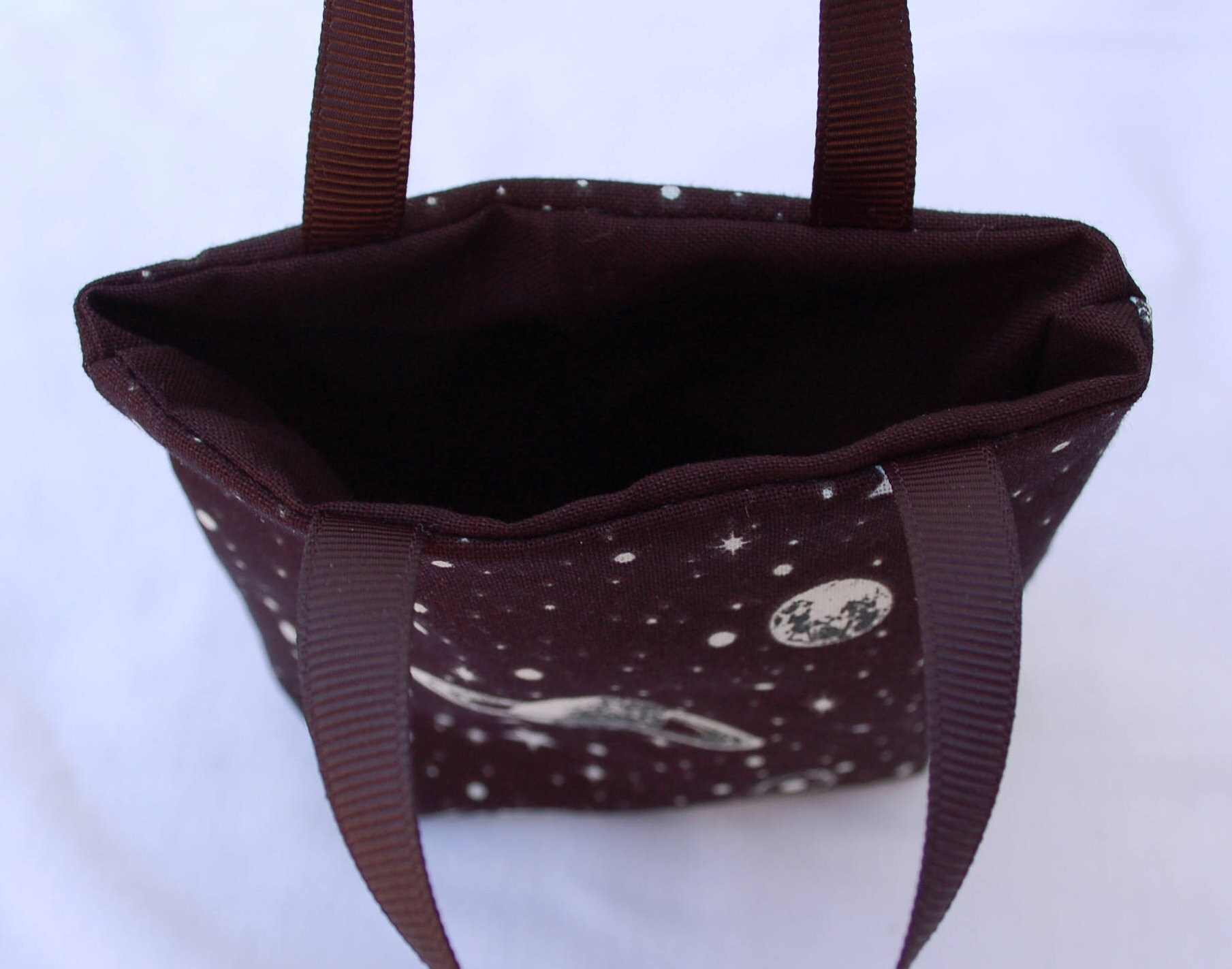 Set of 2 Outer Space Fabric Gift Bags, Glow in the Dark Stars and ...