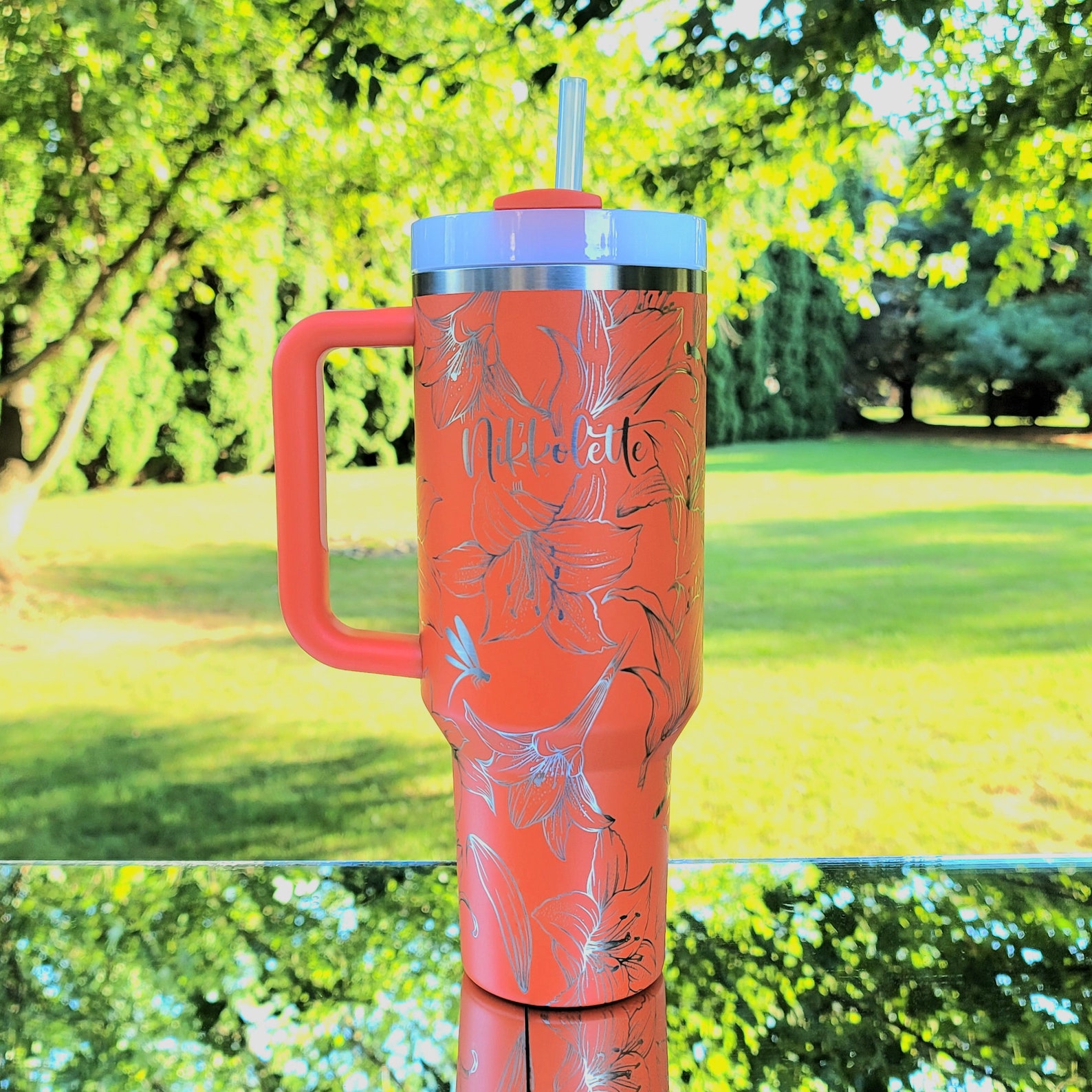 Lily Stanley, Lillies Stanley, Dragonfly Stanley, Engraved 40oz Tumbler ...