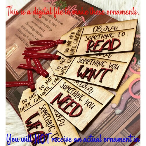 Something You Wear Need Want Read Tags Svg-gift Tags - Etsy