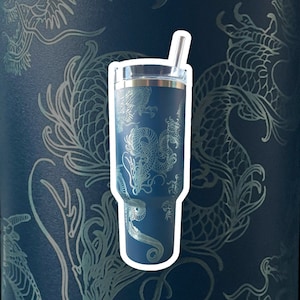 Dragon Tumbler, Dragon Wrap, Stanley Engraved Tumbler, Personalized - Etsy