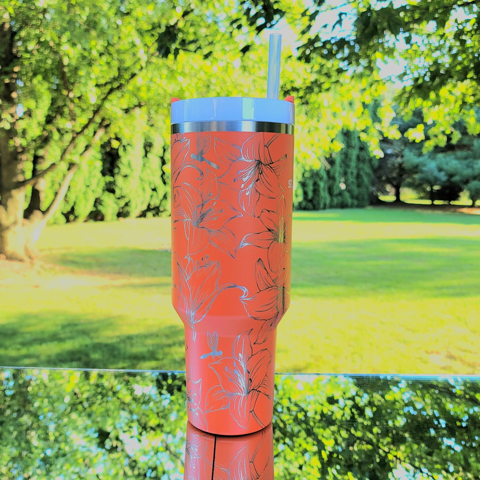 Lily Stanley, Lillies Stanley, Dragonfly Stanley, Engraved 40oz Tumbler ...