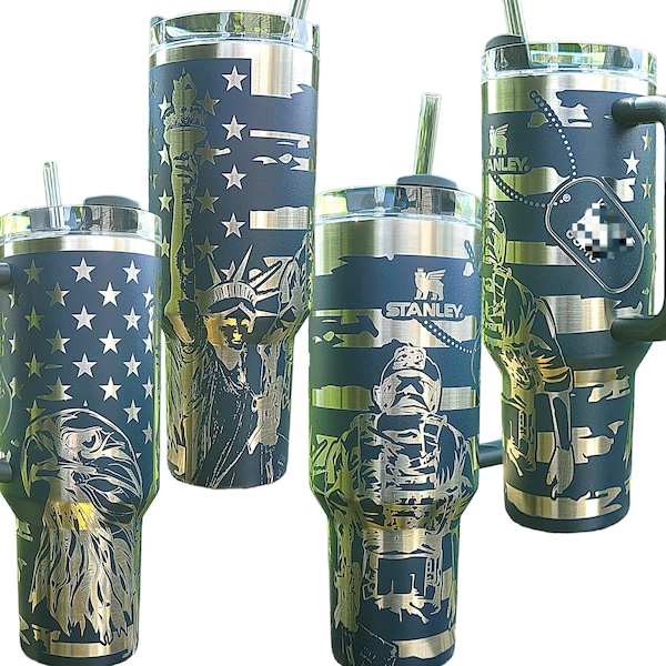 American Flag Custom Stanley - Etsy