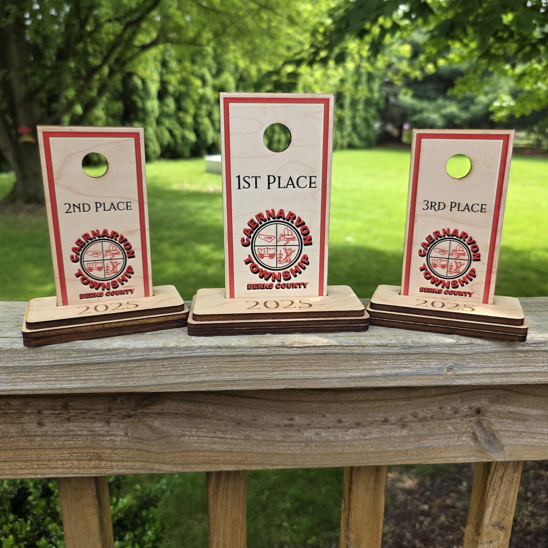 Custom Wooden Cornhole Tournament Trophy: 1st, 2nd, 3rd Place Awards ...