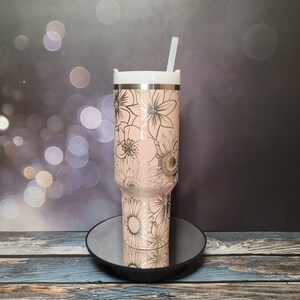 Wildflower Stanley, Wild Flower Stanley, 40 Oz Tumbler, Engraved ...