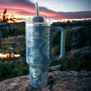 Dragon Tumbler, Dragon Wrap, Stanley Engraved Tumbler, Personalized - Etsy