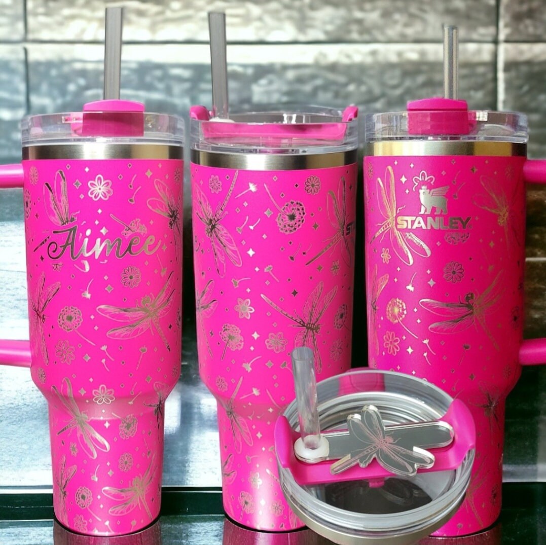 Dragonfly Dandelion Engraved Stanley 40oz Tumbler - Etsy