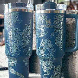 Dragon Tumbler, Dragon Wrap, Stanley Engraved Tumbler, Personalized - Etsy