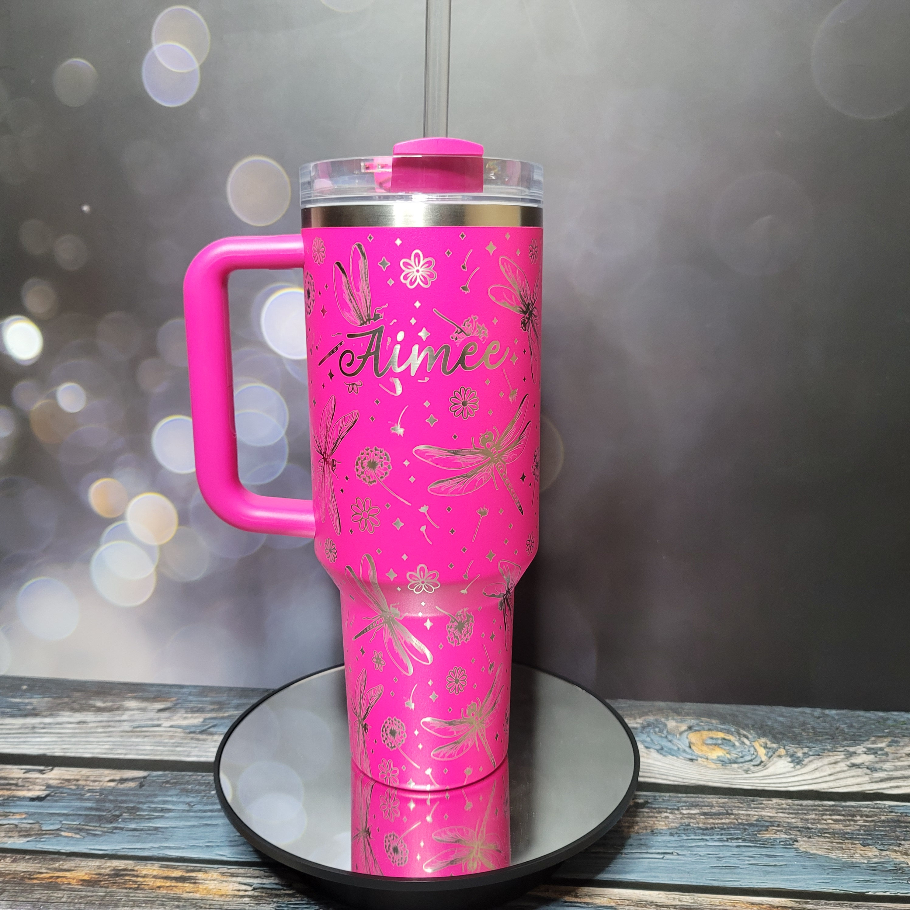 Dragonfly Dandelion Engraved Stanley 40oz Tumbler - Etsy
