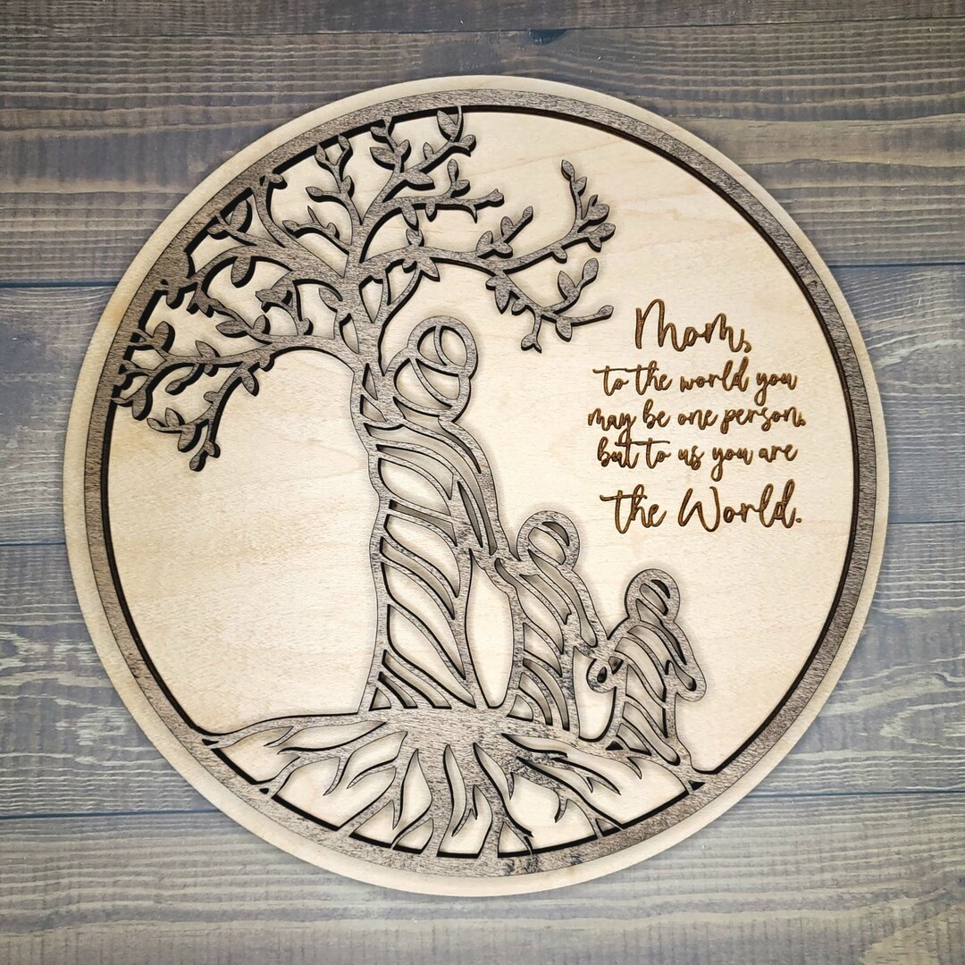 Mom Tree of Life Sign, Grandma Sign, Mother's Day Sign, Mom and Kids ...