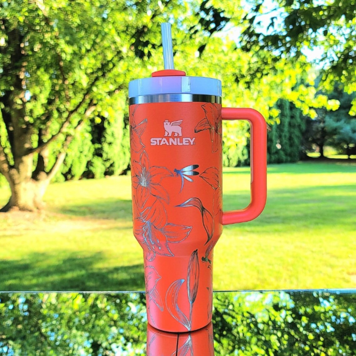 Lily Stanley, Lillies Stanley, Dragonfly Stanley, Engraved 40oz Tumbler ...