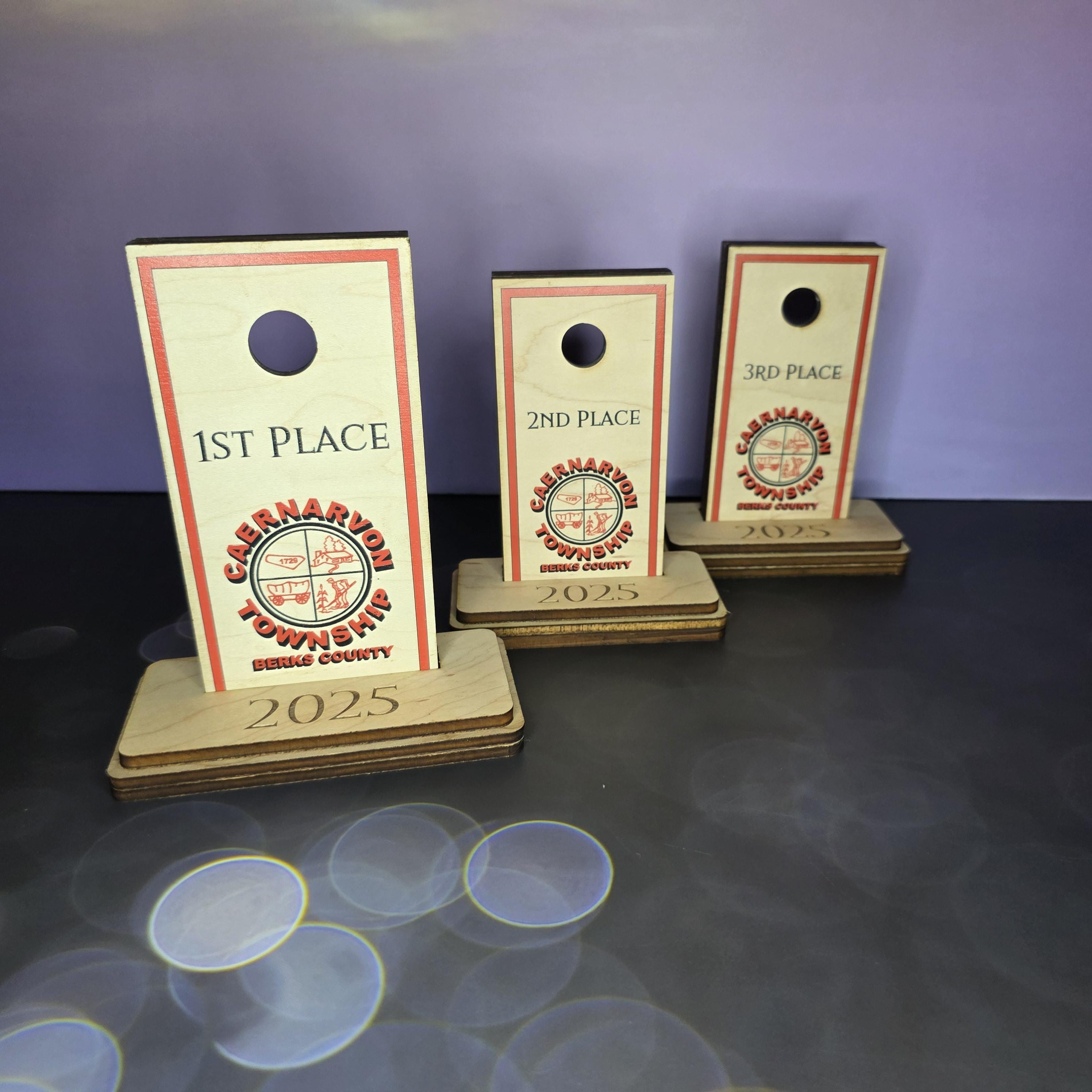 Custom Wooden Cornhole Tournament Trophy: 1st, 2nd, 3rd Place Awards ...