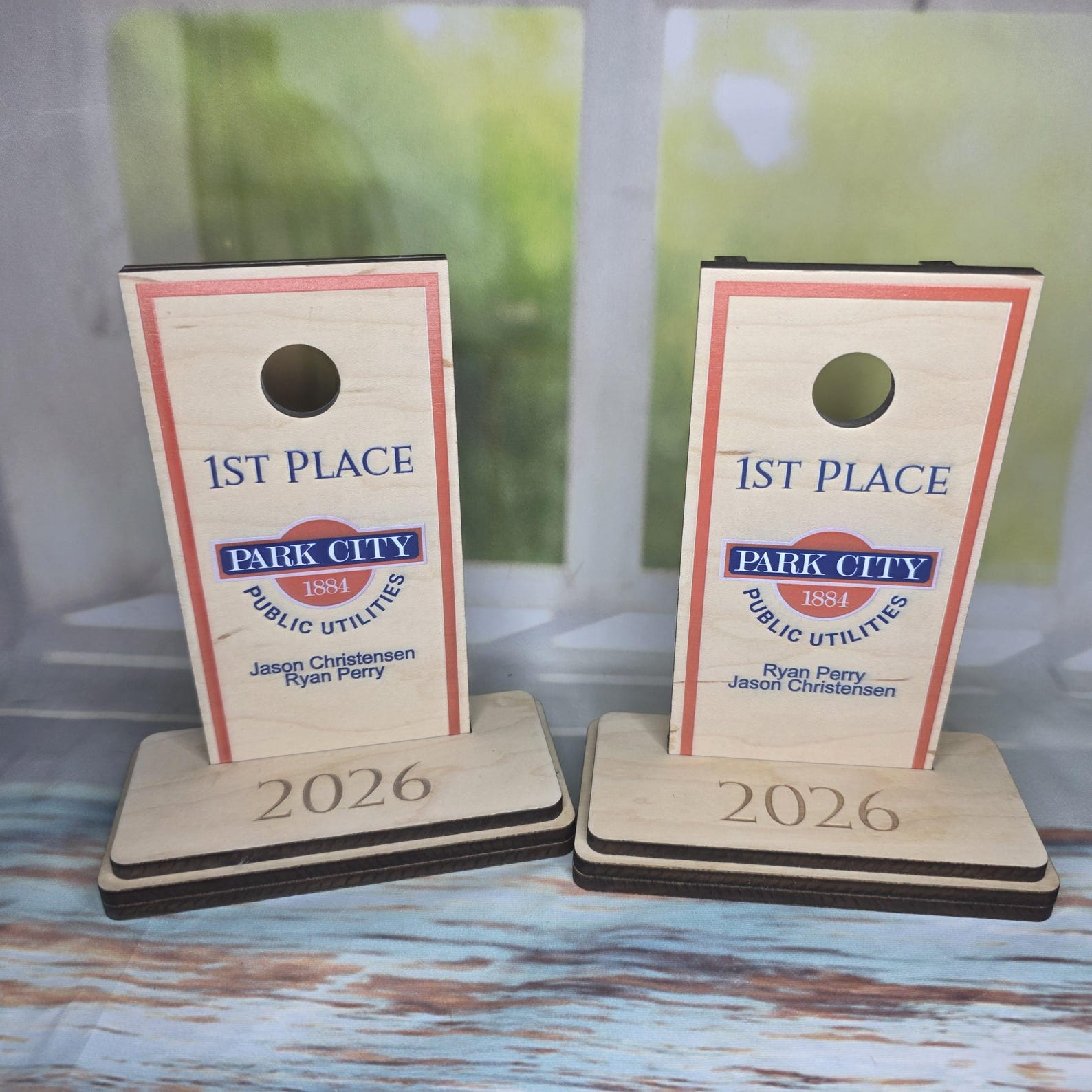 Custom Wooden Cornhole Tournament Trophy: 1st, 2nd, 3rd Place Awards ...