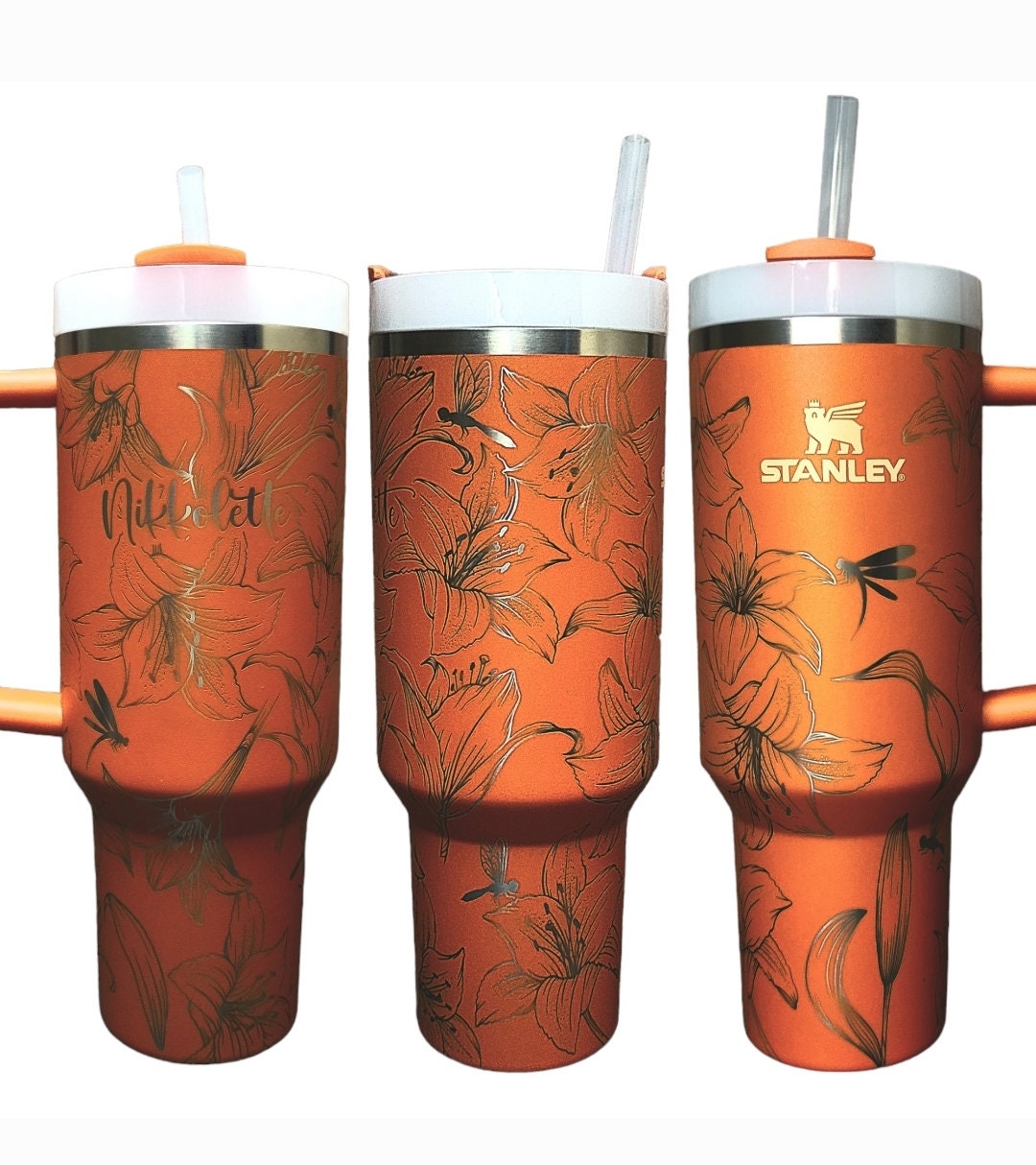 Lily Stanley, Lillies Stanley, Dragonfly Stanley, Engraved 40oz Tumbler ...