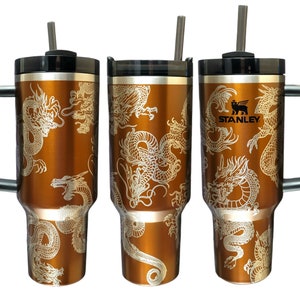 Dragon Tumbler, Dragon Wrap, Stanley Engraved Tumbler, Personalized - Etsy