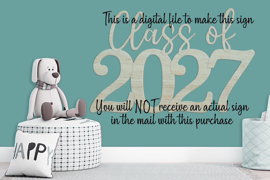 Class of 2027 Graduation SVG File for Laser Cut and Glowforge Projects ...