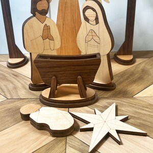 Handcrafted Wooden Nativity Set: Heirloom Holiday Decor - Etsy