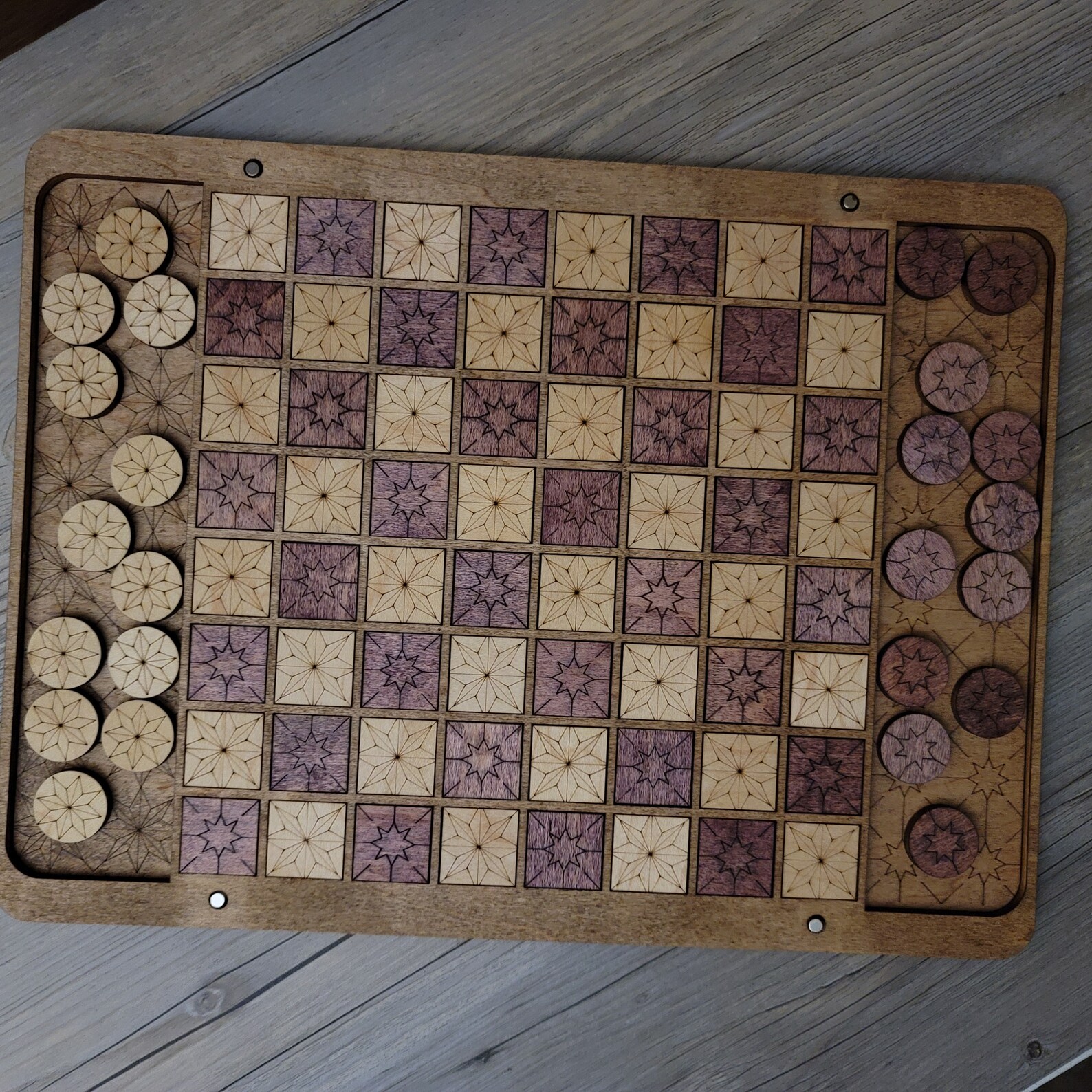 Checkers, Checkers Set, Checkers Board W Magnetic Lid, Personalized ...