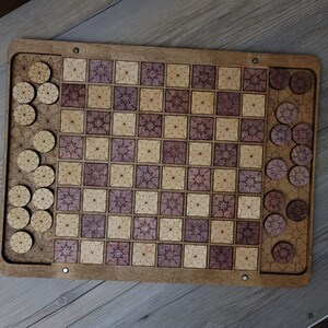 Checkers, Checkers Set, Checkers Board W Magnetic Lid, Personalized ...