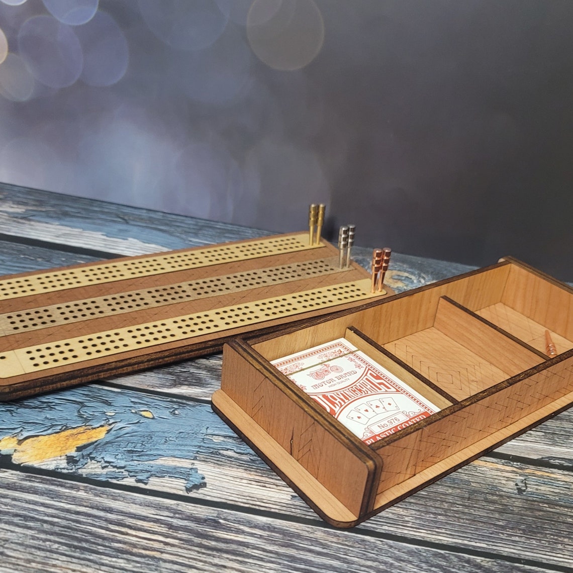 Cribbage Board, Cribbage Board With Storage, Custom Cribbage Board ...